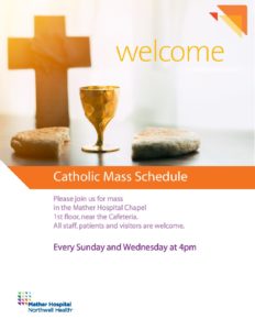 Mass Schedule Flyer - Mather Hospital
