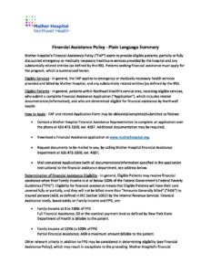 Plain Language Summary effective 01-01-2022 - Mather Hospital