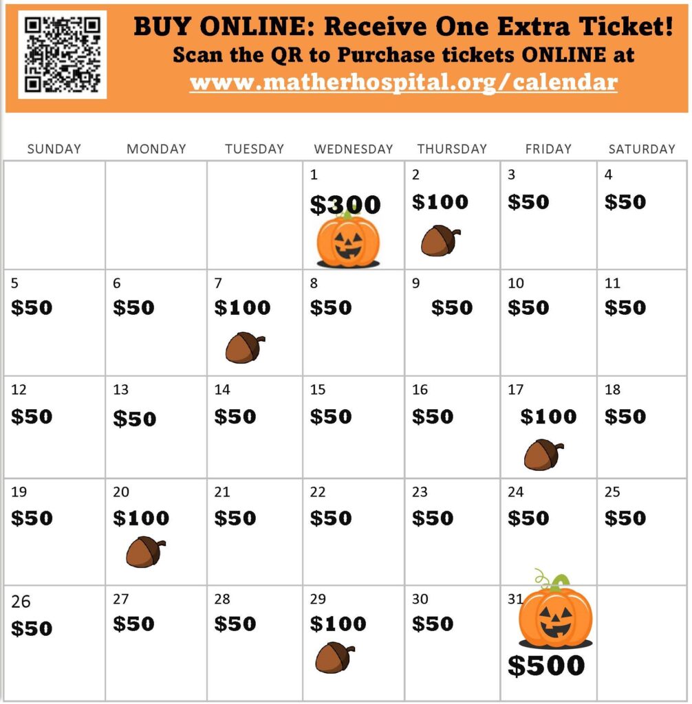 Calendar Raffle - Mather Hospital